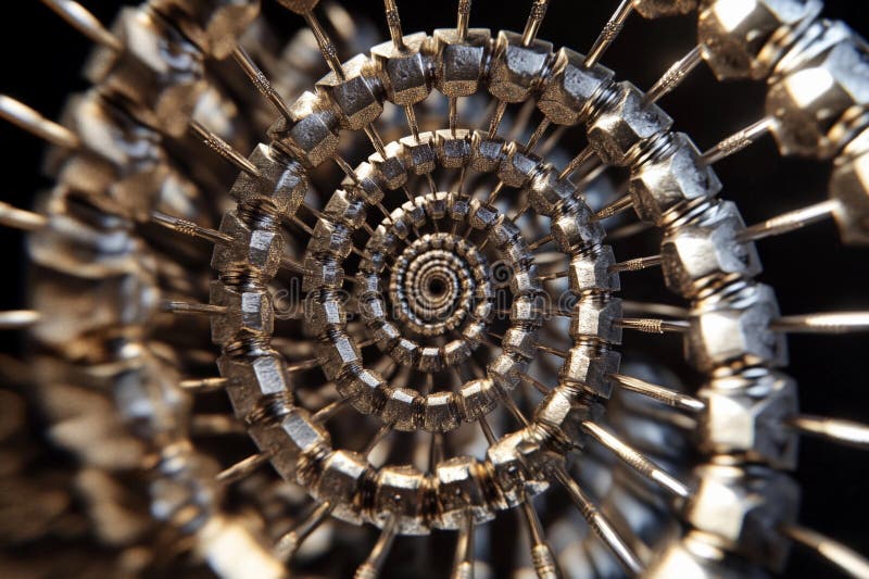 Spiral Formation of Metallic Spikes Creates an Intriguing Visual ...
