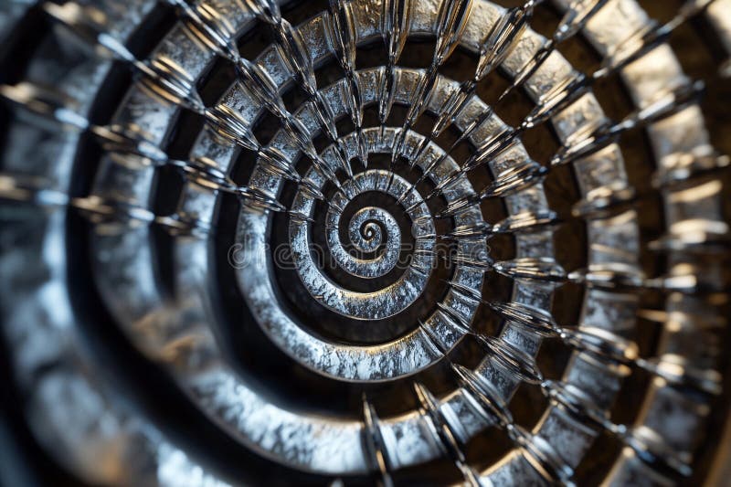Spiral Formation of Metallic Spikes Creates an Intriguing Visual ...