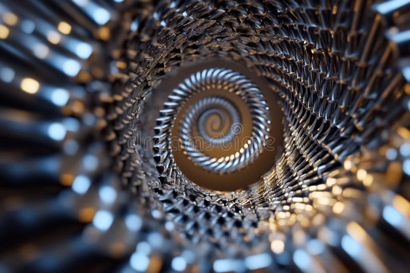 Spiral Formation of Metallic Spikes Creates an Intriguing Visual ...