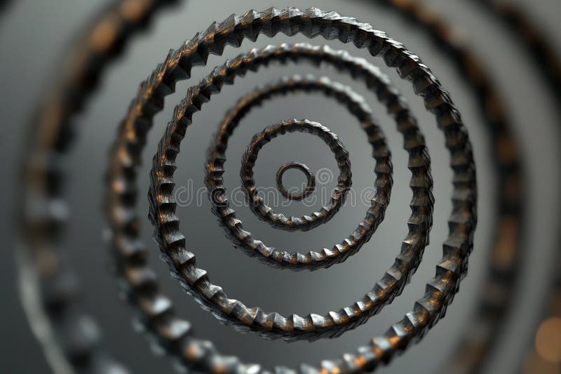 Spiral Formation of Metallic Spikes Creates an Intriguing Visual ...