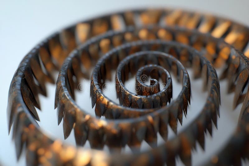 Spiral Formation of Metallic Spikes Creates an Intriguing Visual ...