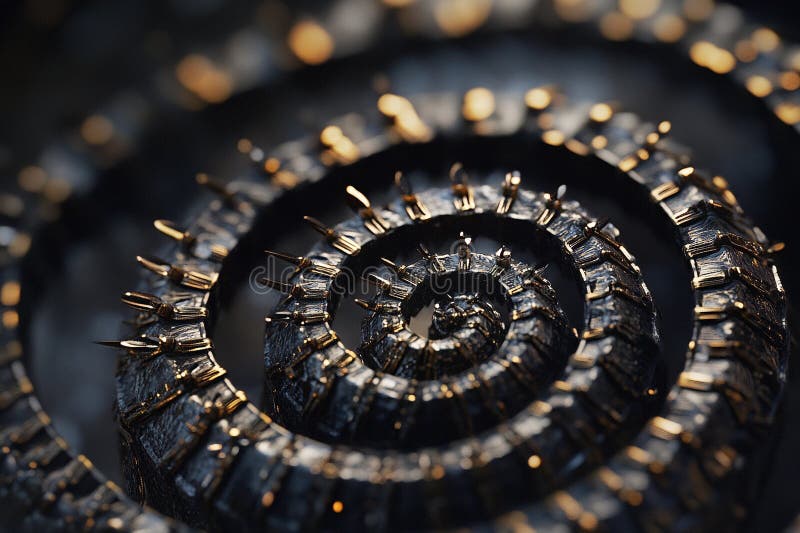 Spiral Formation of Metallic Spikes Creates an Intriguing Visual ...