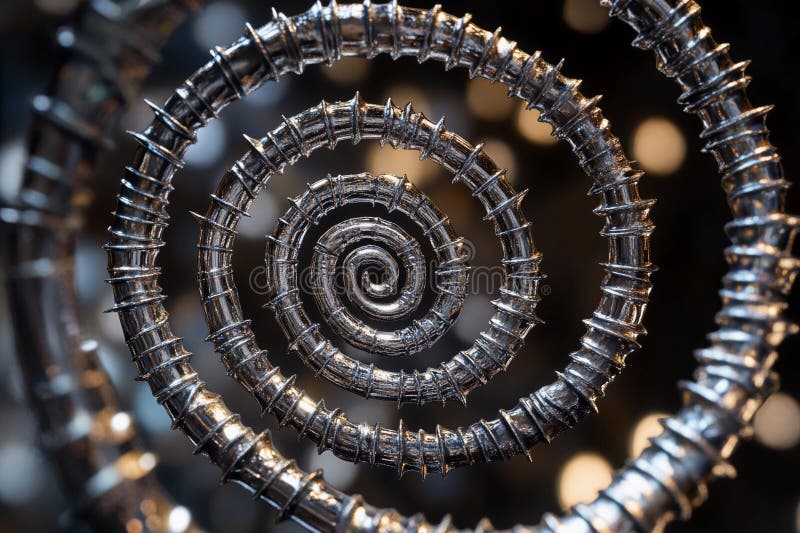 Spiral Formation of Metallic Spikes Creates an Intriguing Visual ...