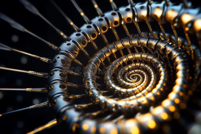 Spiral Formation of Metallic Spikes Creates an Intriguing Visual ...