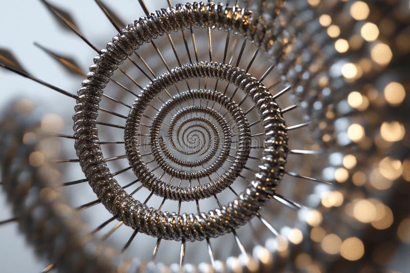 Spiral Formation of Metallic Spikes Creates an Intriguing Visual ...