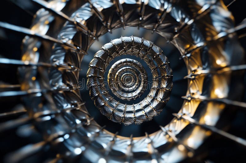 Spiral Formation of Metallic Spikes Creates an Intriguing Visual ...