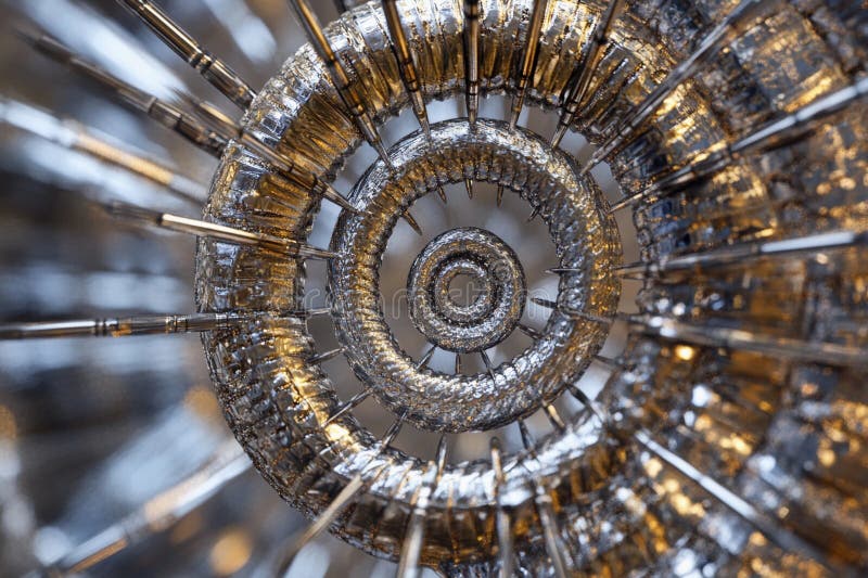 Spiral Formation of Metallic Spikes Creates an Intriguing Visual ...