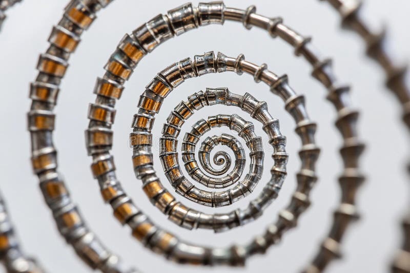 Spiral Formation of Metallic Spikes Creates an Intriguing Visual ...