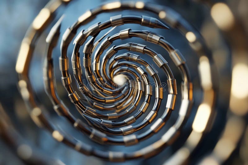 Spiral Formation of Metallic Spikes Creates an Intriguing Visual ...