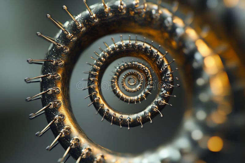Spiral Formation of Metallic Spikes Creates an Intriguing Visual ...