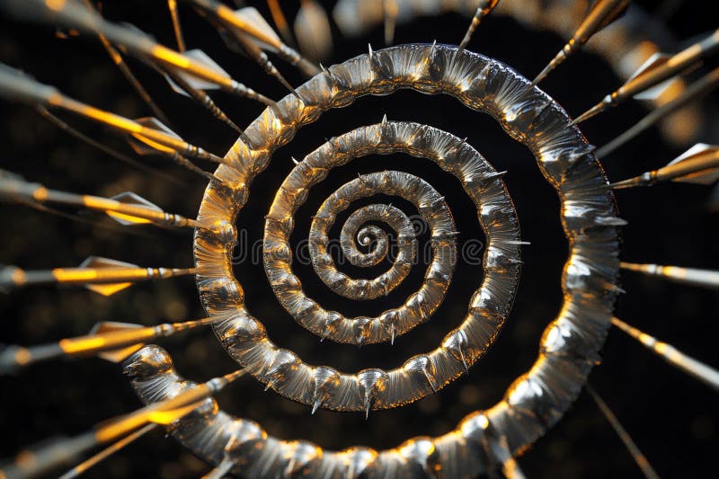 Spiral Formation of Metallic Spikes Creates an Intriguing Visual ...