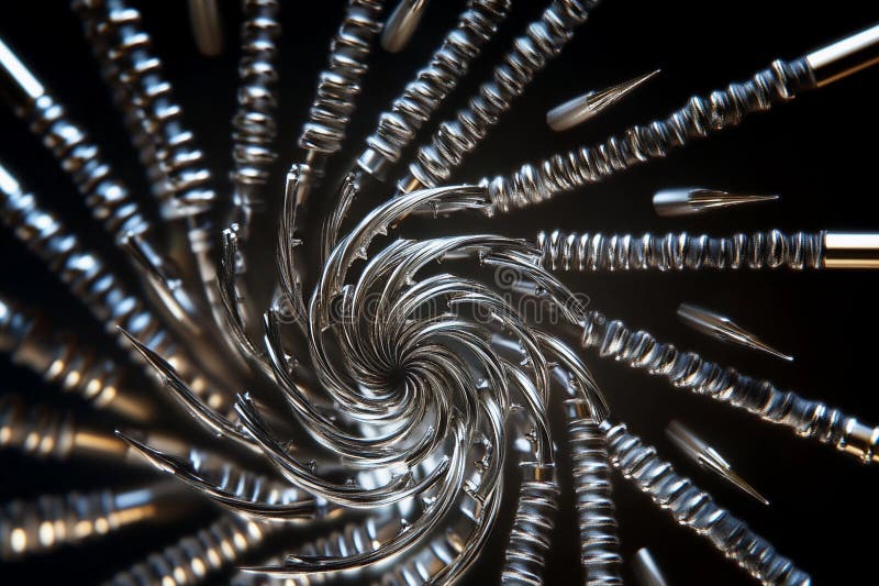 Spiral Formation of Metallic Spikes Creates an Intriguing Visual ...
