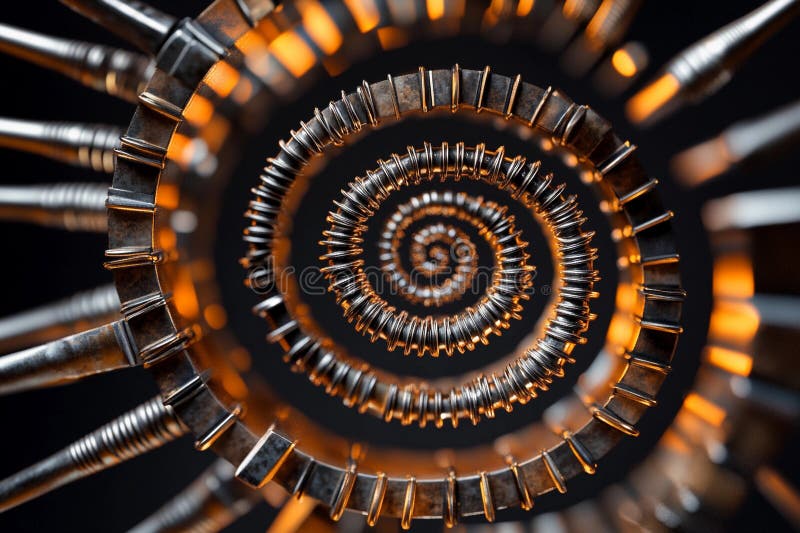 Spiral Formation of Metallic Spikes Creates an Intriguing Visual ...