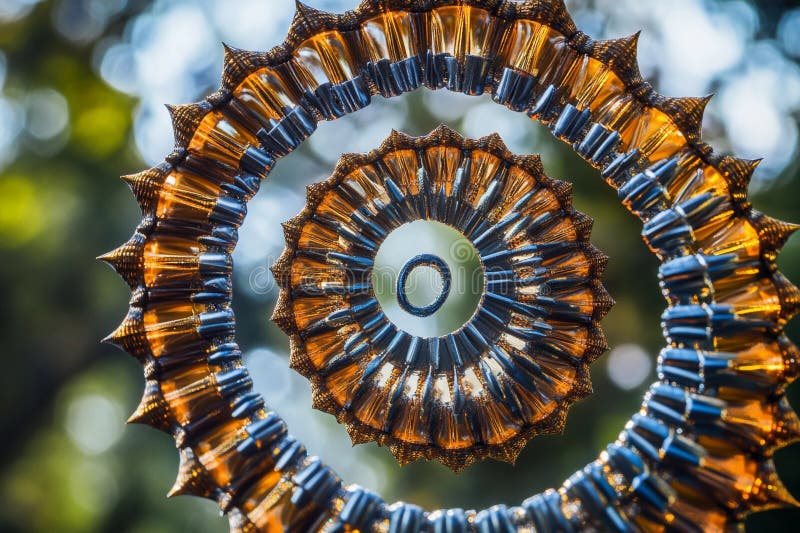 Spiral Formation of Metallic Spikes Creates an Intriguing Visual ...