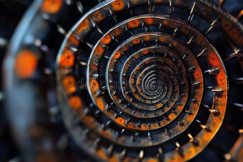 Spiral Formation of Metallic Spikes Creates an Intriguing Visual ...