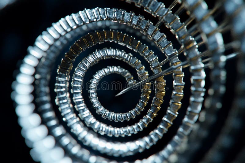 Spiral Formation of Metallic Spikes Creates an Intriguing Visual ...
