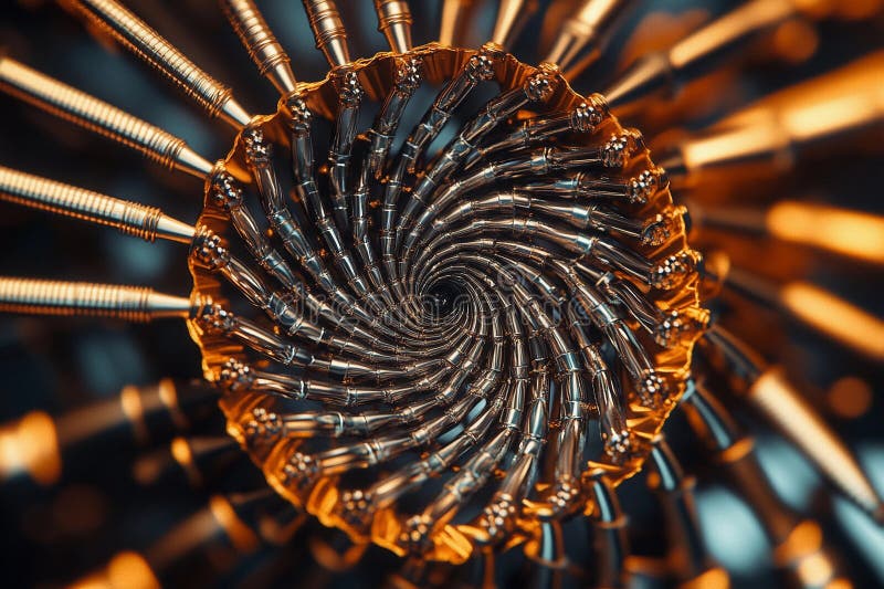 Spiral Formation of Metallic Spikes Creates an Intriguing Visual ...