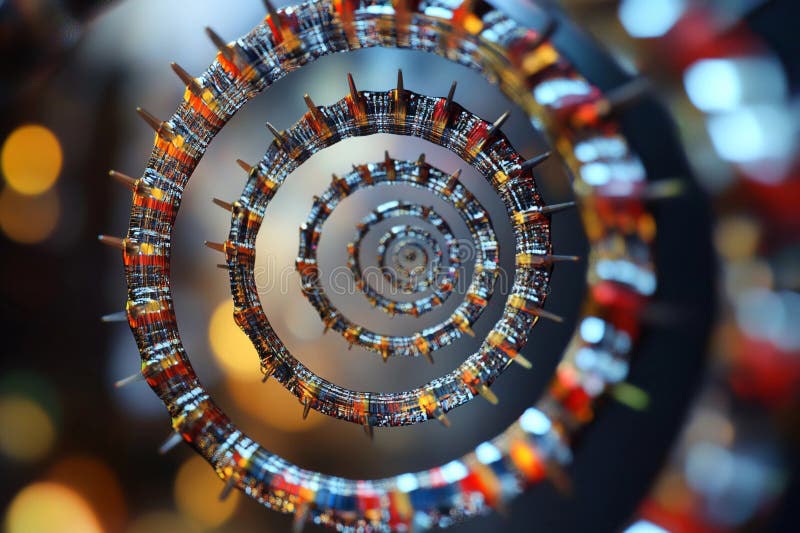 Spiral Formation of Metallic Spikes Creates an Intriguing Visual ...