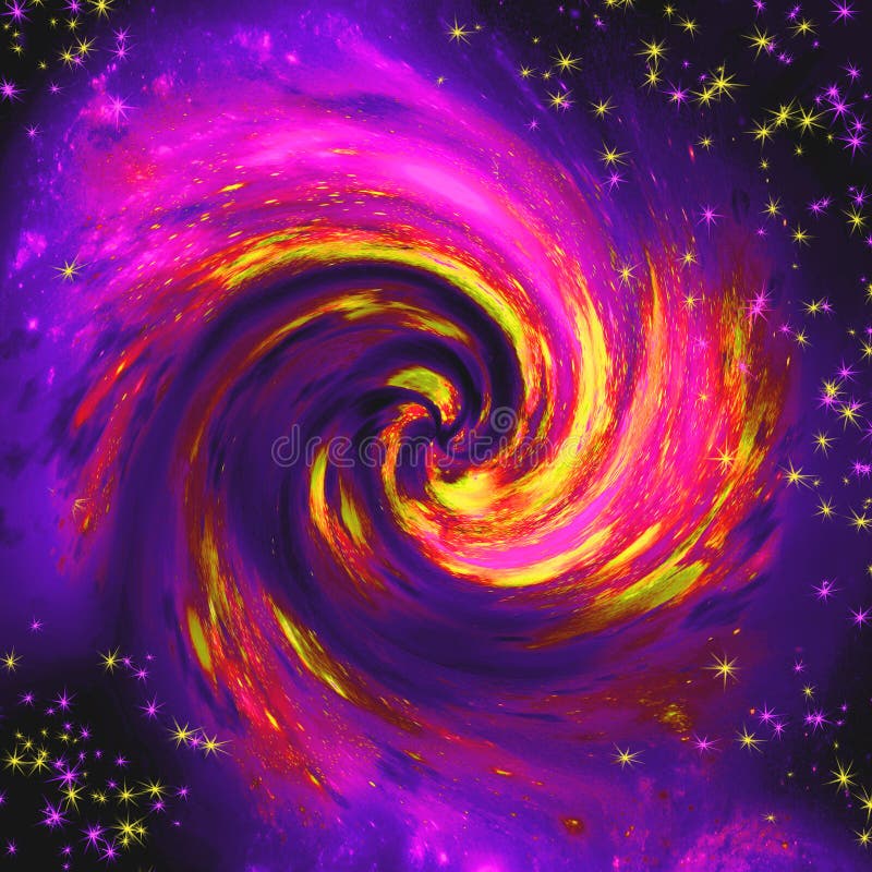 Swirl Galaxy Background stock illustration. Illustration of render ...