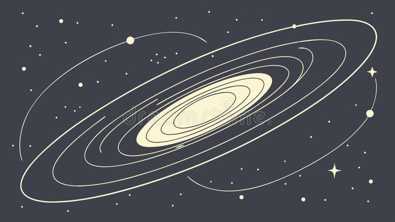 Spiral Galaxy with Binary Code, Cosmic Tech Blend Artwork Vector Design ...