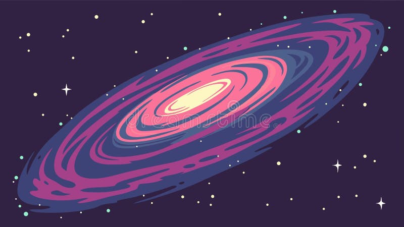 Spiral Galaxy in Deep Space, Cosmic and Astronomical Phenomenon Vector ...