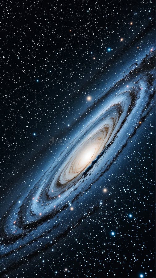 Spiral Galaxy in Deep Space: a Glimpse into the Mysteries of the ...
