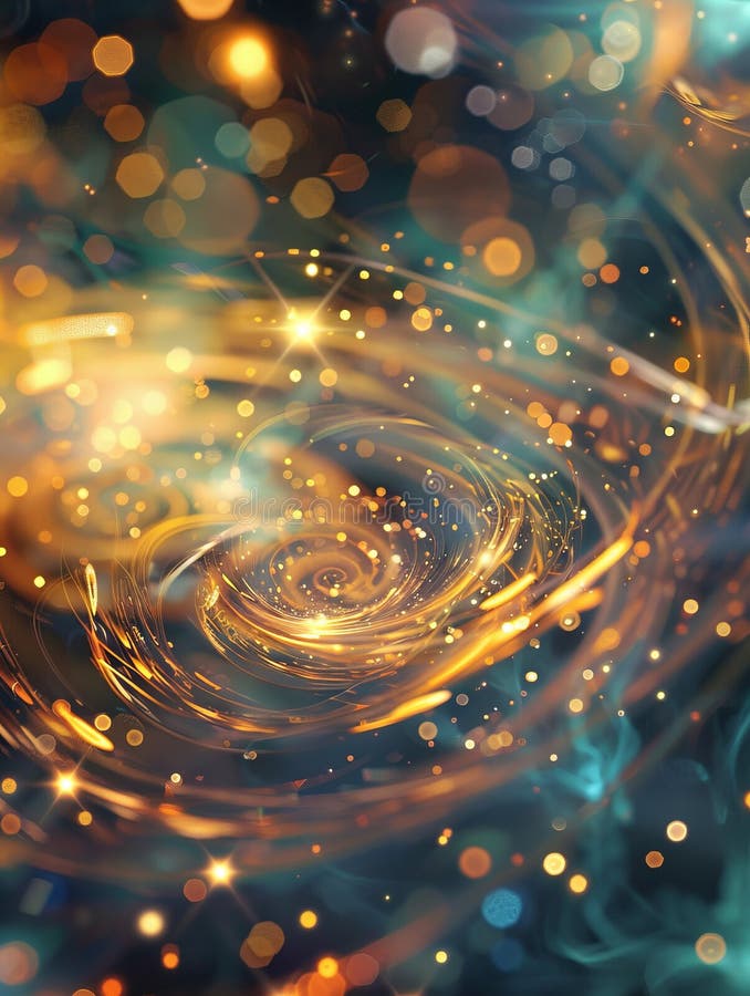 A Spiral Galaxy with Light and Stars Stock Image - Image of flash ...