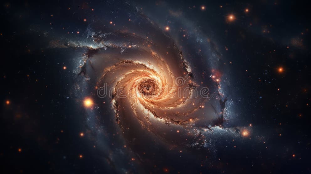 Spiral Galaxy. Neural Network AI Generated Stock Photo - Image of ...