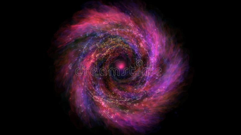 Spiral Galaxy Ray Light Particle Stock Illustration - Illustration of ...