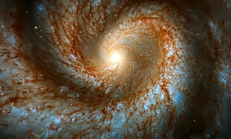 Spiral Galaxy Rotating, Distant Stars, Cosmic Dust, Space Exploration ...