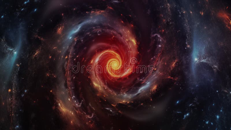 Rotating Spiral Galaxy Animation Stock Footage - Video of nebula ...