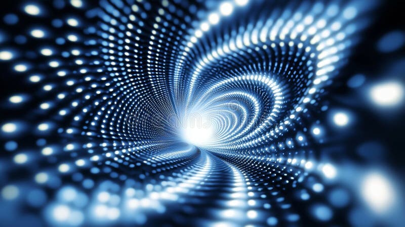 The Spiral Galaxy Tunnel, a Cosmic Journey through Time and Space Stock ...