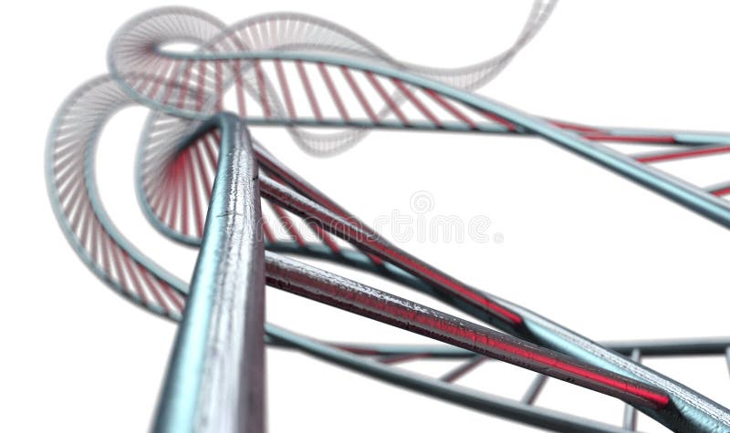 Spiral Genetics Strands stock image. Image of science - 54665437