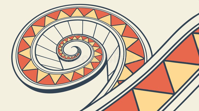 Spiral Geometric Pattern, Abstract Swirl Design and Hypnotic Background ...