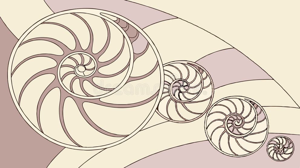 Spiral Geometric Pattern Vector Illustration, Vector Design Generative ...