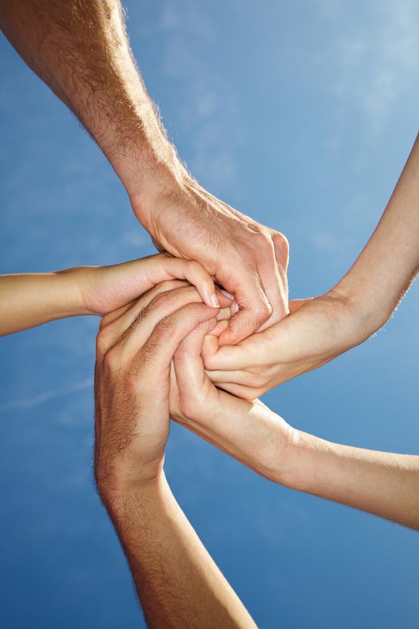 Supportive hands stock image. Image of cooperation, family - 13827369