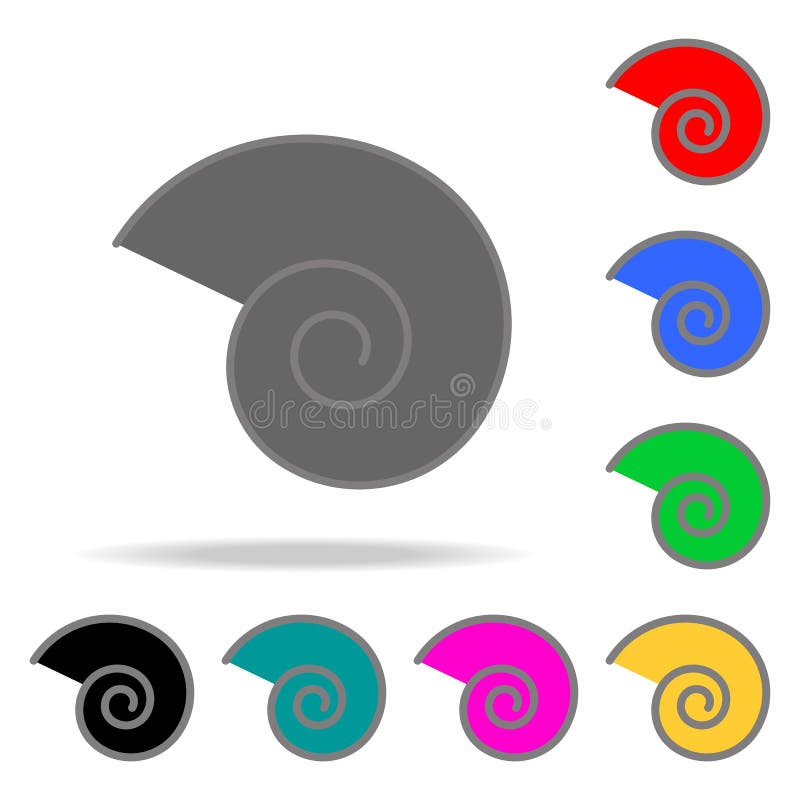 Spiral Icon. Elements in Multi Colored Icons for Mobile Concept and Web ...