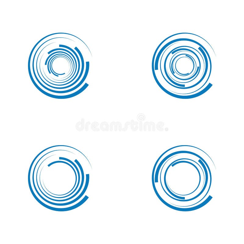 Spiral Icon Template Vector Stock Vector - Illustration of radial ...