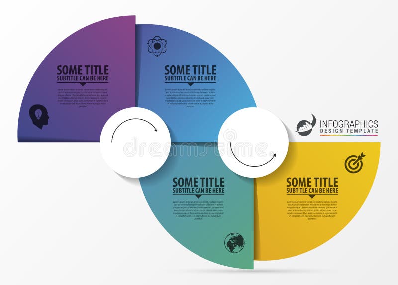 Spiral with Diagram Infographics Element. Modern Design Template Stock ...