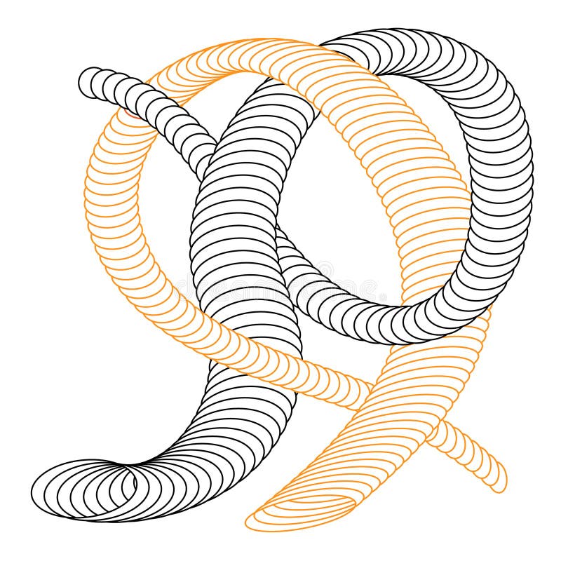 He Spiral. the Interweaving of Two Elements Stock Vector - Illustration ...