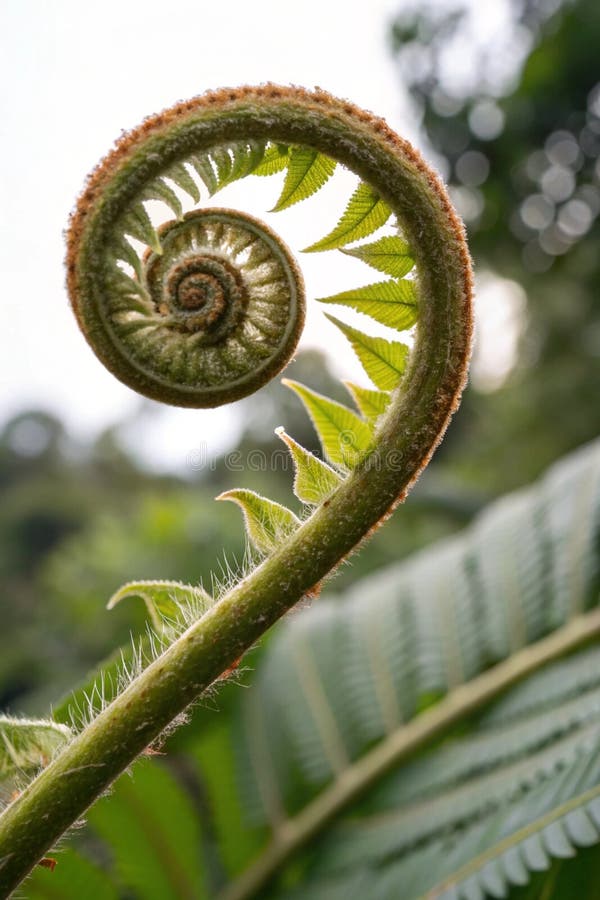 Spiral Leaf. Leaf Close-up in Spiral Shape Stock Illustration ...