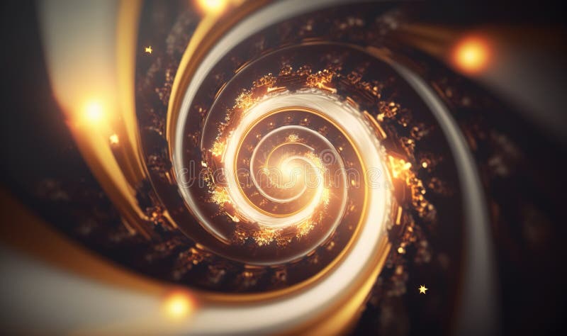 A Spiral of Light is Shown in this Artistic Image of a Spiral Stock ...