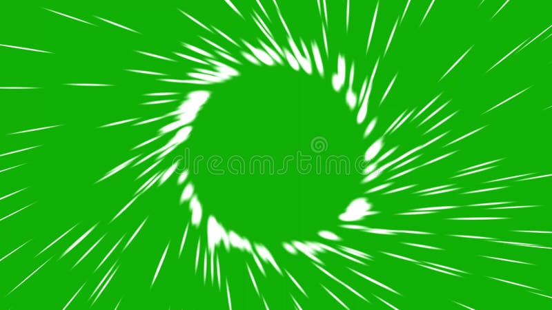 Spiral Light Streaks Motion Graphics with Green Screen Background Stock ...
