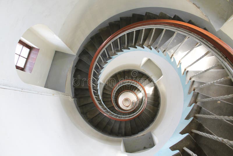 Spiral Lighthouse Staircase Stock Image - Image of home, beautiful ...