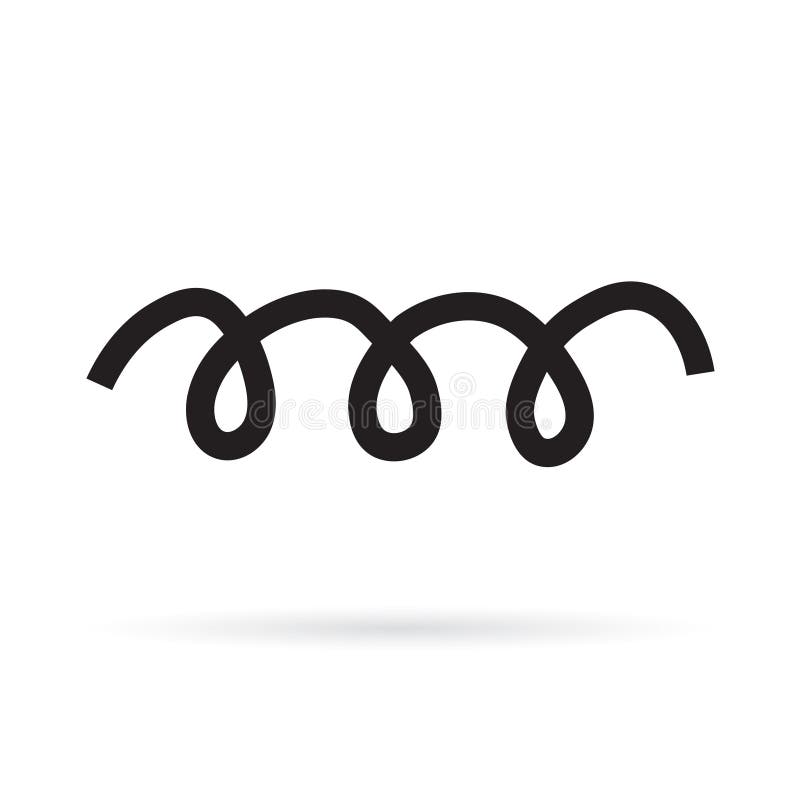 Spiral line icon stock vector. Illustration of stroke - 158756316