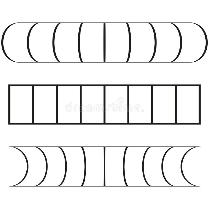 Spiral Line Icons. Geometric Twist Shapes. Abstract Vector Design ...