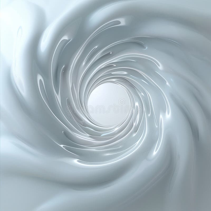 3D Render of Swirling Liquid in the Center Stock Image - Image of ...