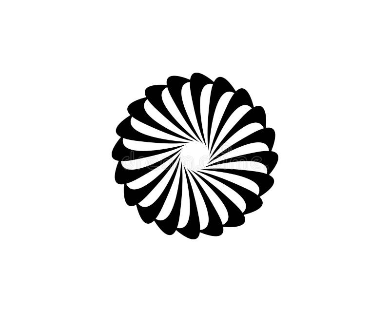 Spiral logo template stock vector. Illustration of line - 136923989