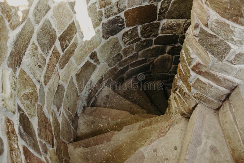 Medieval spiral stairs stock photo. Image of stairs, castle - 6871514