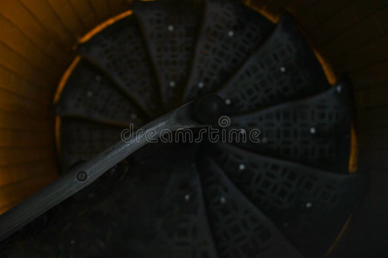 Spiral metal stairs stock photo. Image of spiral, railing - 344129874